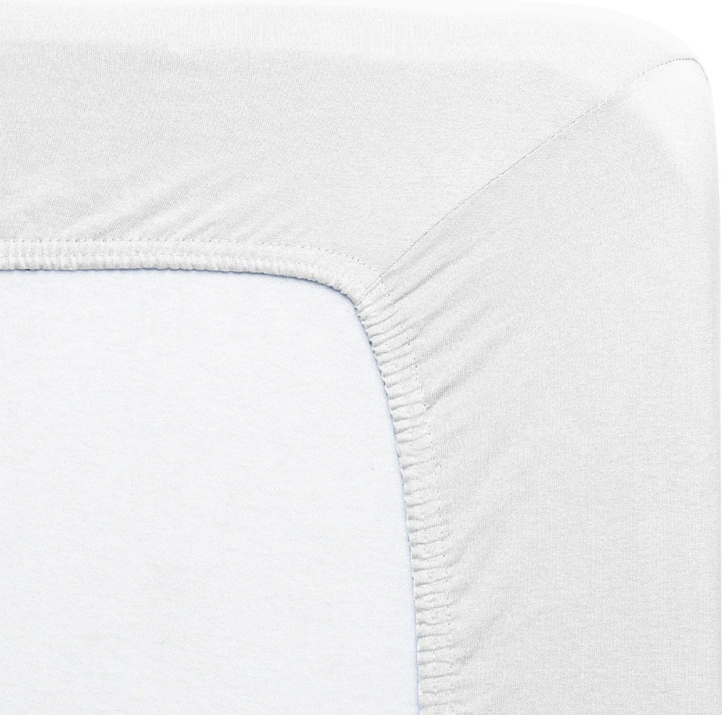 Florella Prostěradlo Solit Jersey Weiss, 180-190x200 cm
