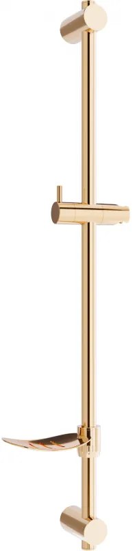 Mexen DF sprchová tyč s mýdlenkou 80 cm, růžové zlato - 79382-60
