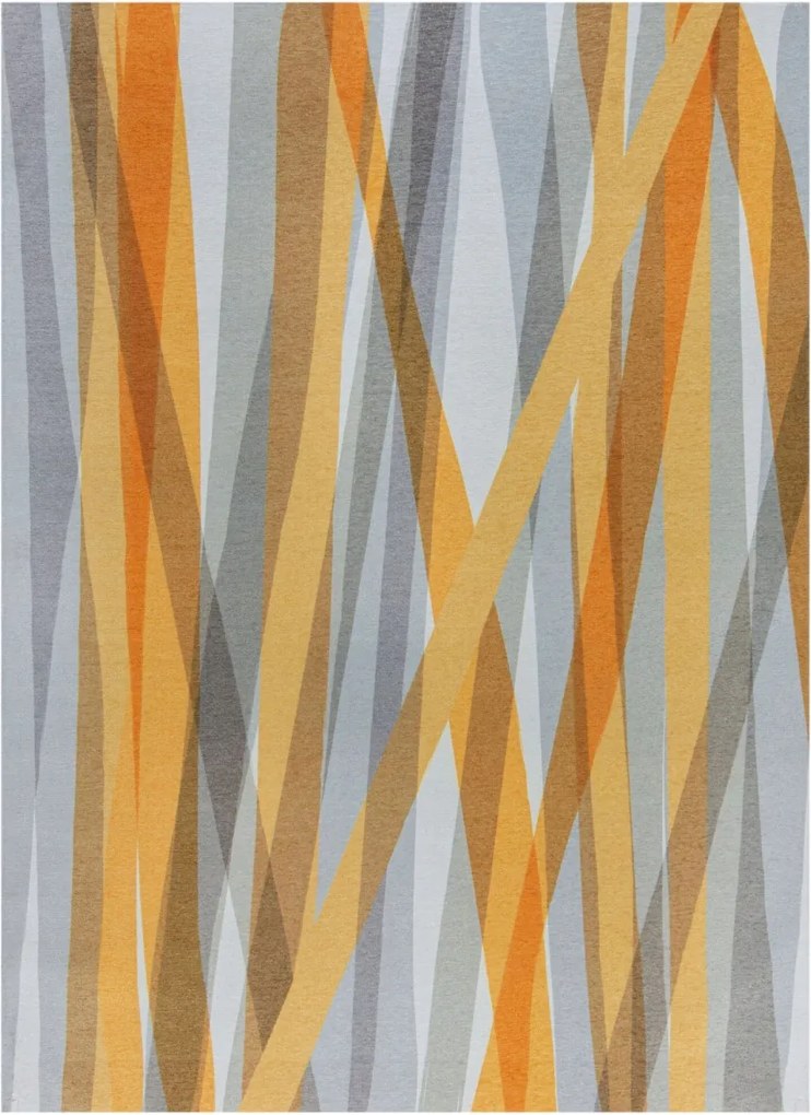 120x170 Kusový koberec Match Isabella Stripe Grey/Ochre
