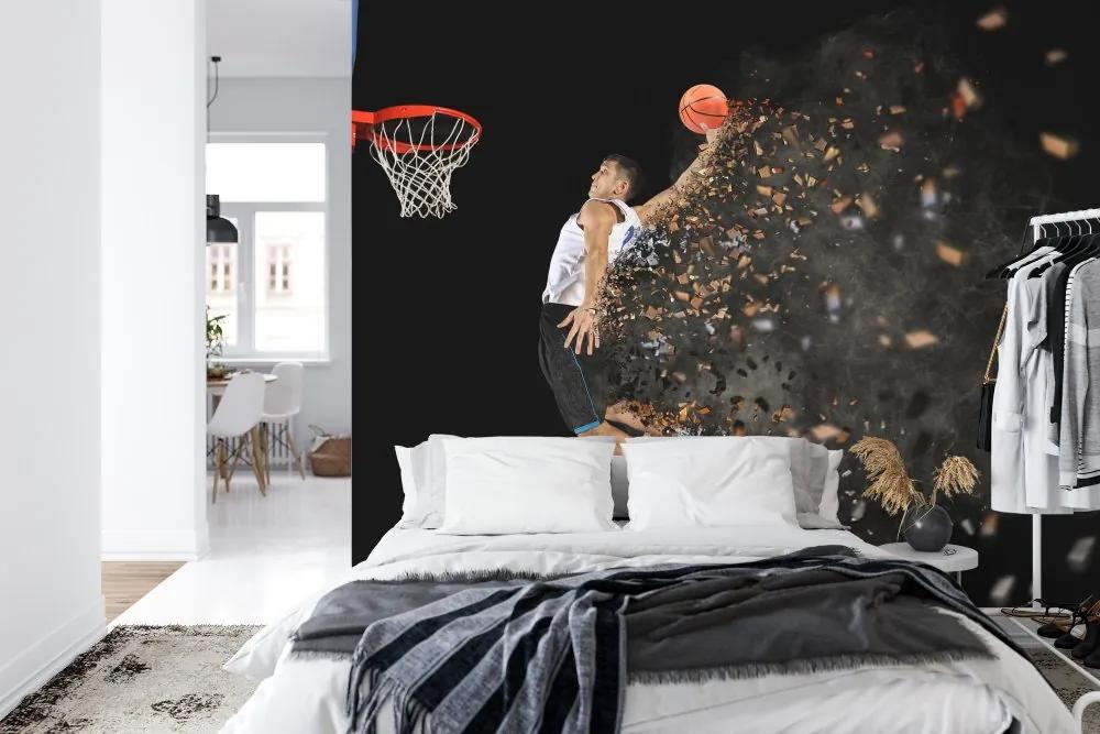 Fototapeta Basketbalista V Akci Samolepící tapety 520x318