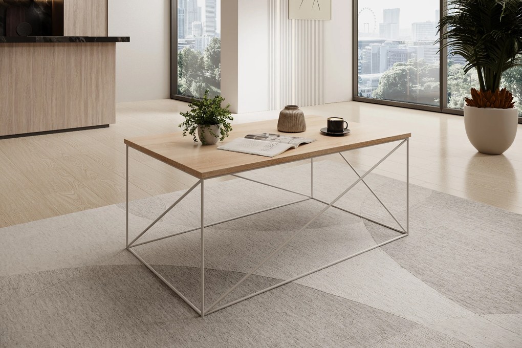 ADRK Furniture Konferenční stolek Dante CT-DAN-W-S
