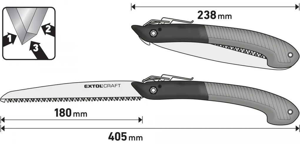 Pilka na větve zavírací