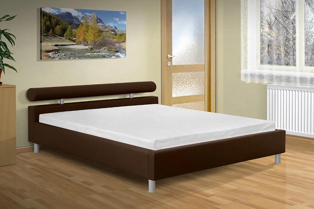 Moderní manželská postel Doroty 140x200 cm Barva: eko hnědá
