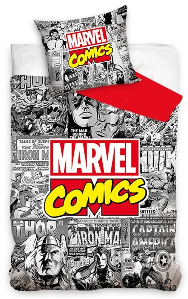 Faro Dětské bavlněné povlečení – Avengers Comics 140x200/70x90 cm