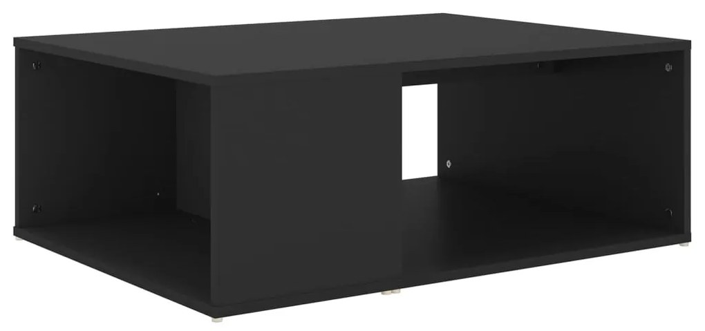 Konferenční stolek černý 90 x 67 x 33 cm dřevotříska - Default Title
