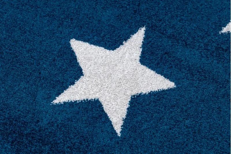 Kusový koberec SKETCH DECLAN modrý / bílý - Hvězda