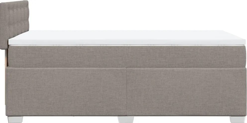 Box spring postel s matrací taupe 80x200 cm textil 3285733