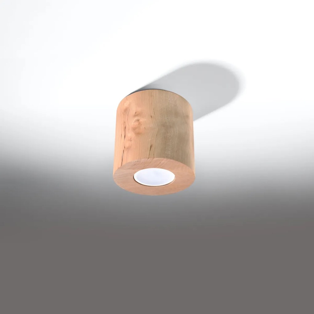 Sollux Lighting Stropní svítidlo ORBIS přírodní dřevo