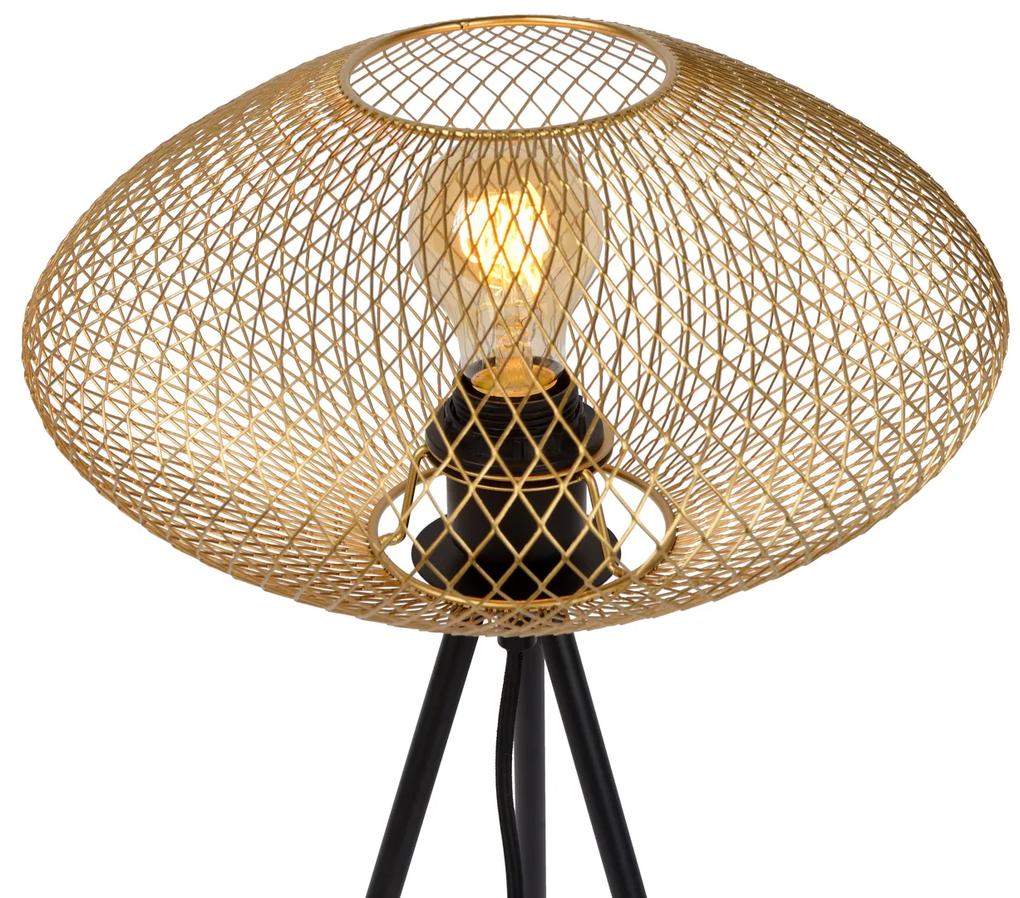 Lucide 21523/01/02 stolní lampa Mesh matně zlatá/mosaz, E27, 41cm