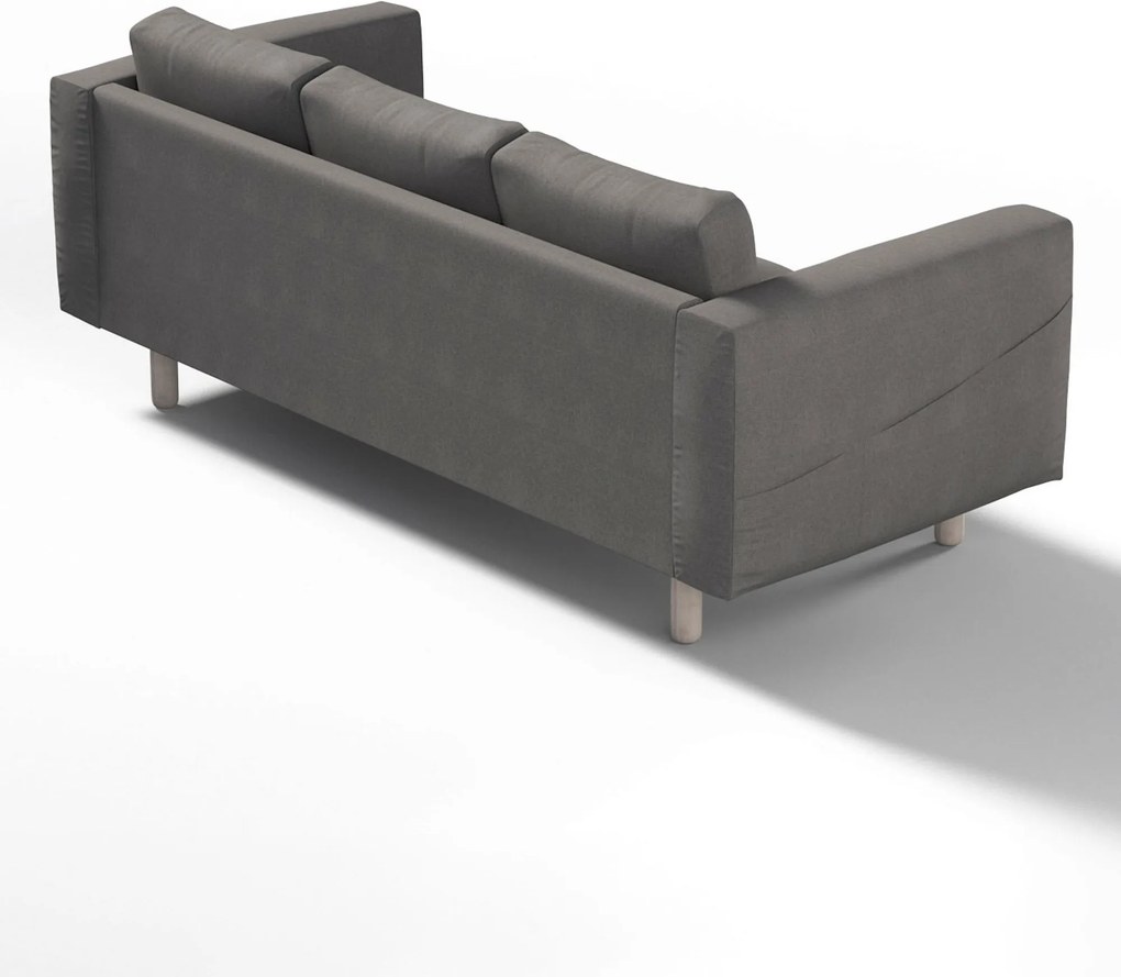 Potah na pohovku IKEA Norsborg 3-místná barva šedá látka pletený vzor
