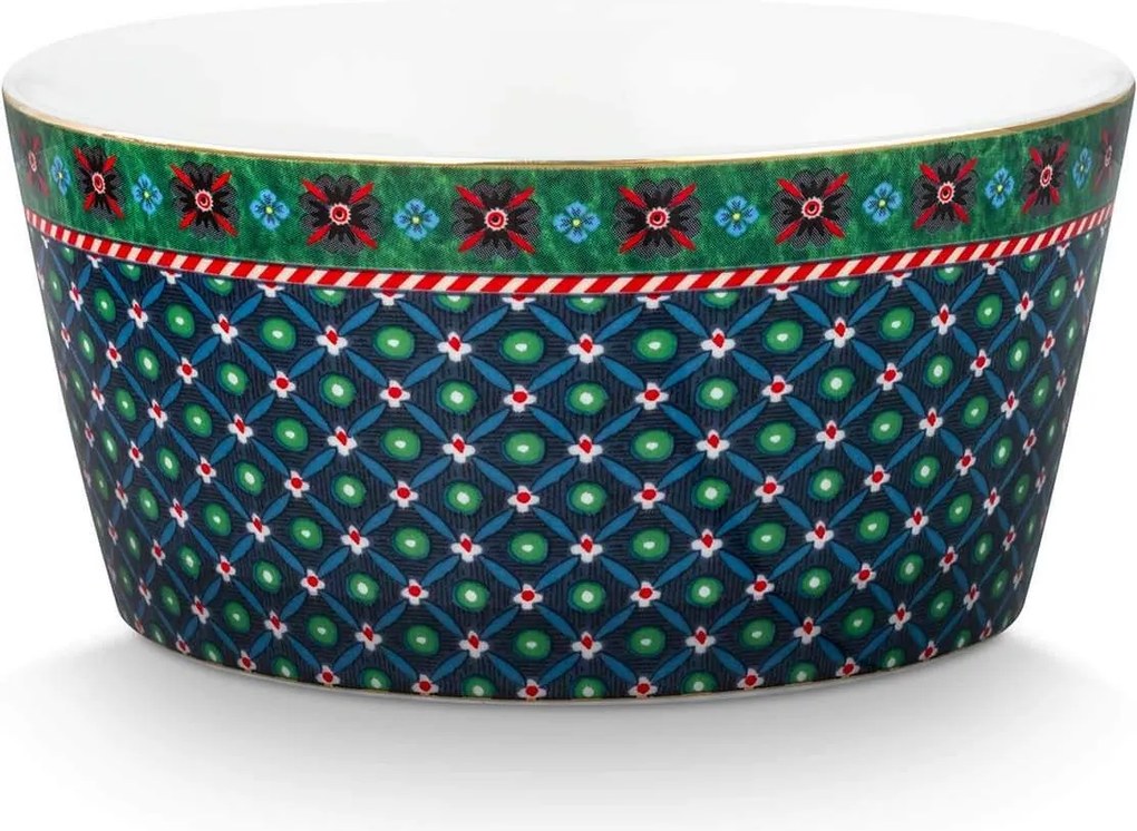 Pip Studio dárkový set misek Oriental Berry Blues Blue 12cm (Luxusní dárkový set s porcelánovými miskami)