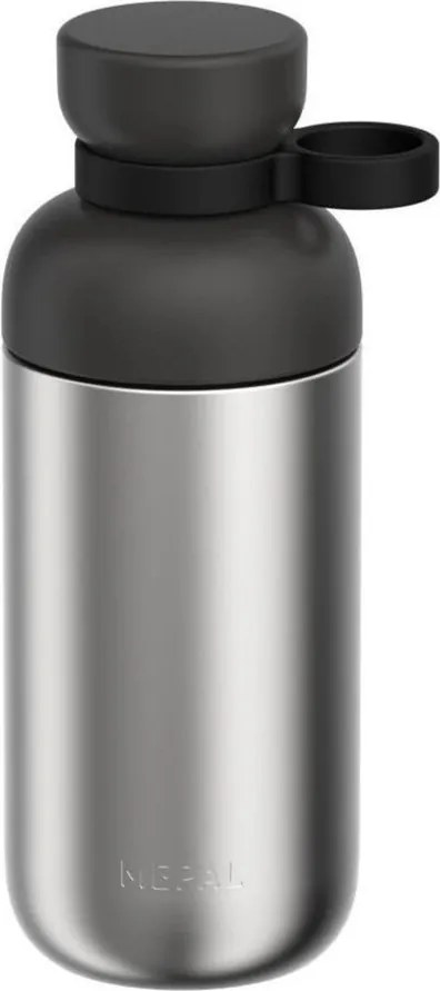 Černá/ve stříbrné barvě lahev z nerezové oceli 500 ml Vita – Mepal