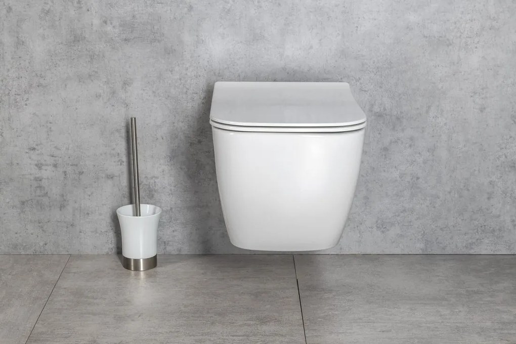Isvea Isvea, VEA závěsná WC mísa, Rimless, 34,5x52cm, bílá, 10VA02001