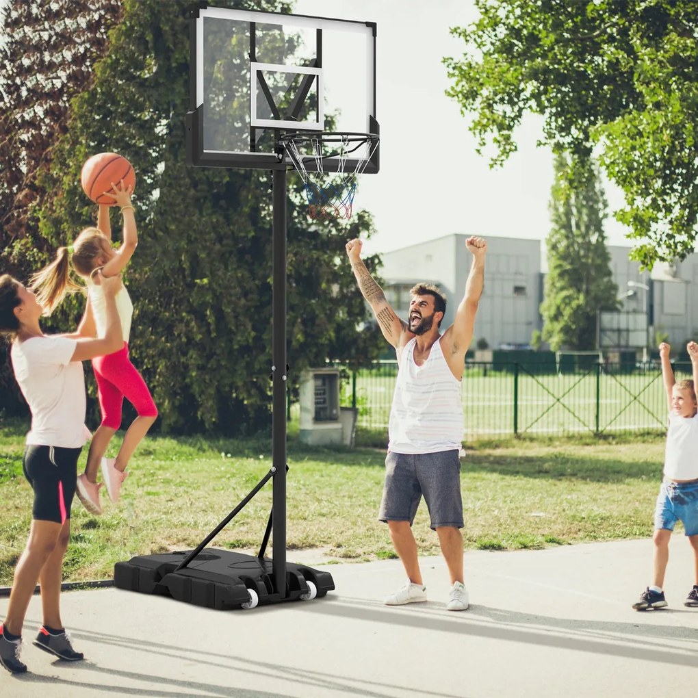 Costway Outdoorový basketbalový koš se stojanem a zátěžovou taškou