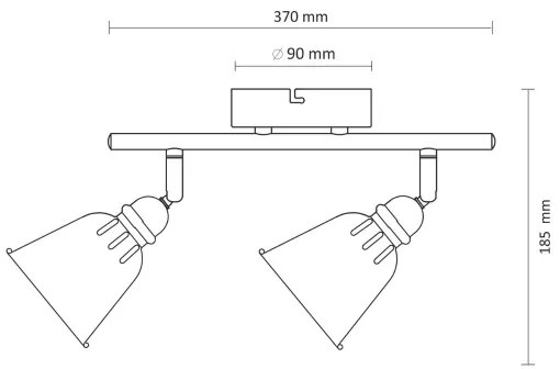 Bodové svítidlo FIONA 2xE14/8W/230V
