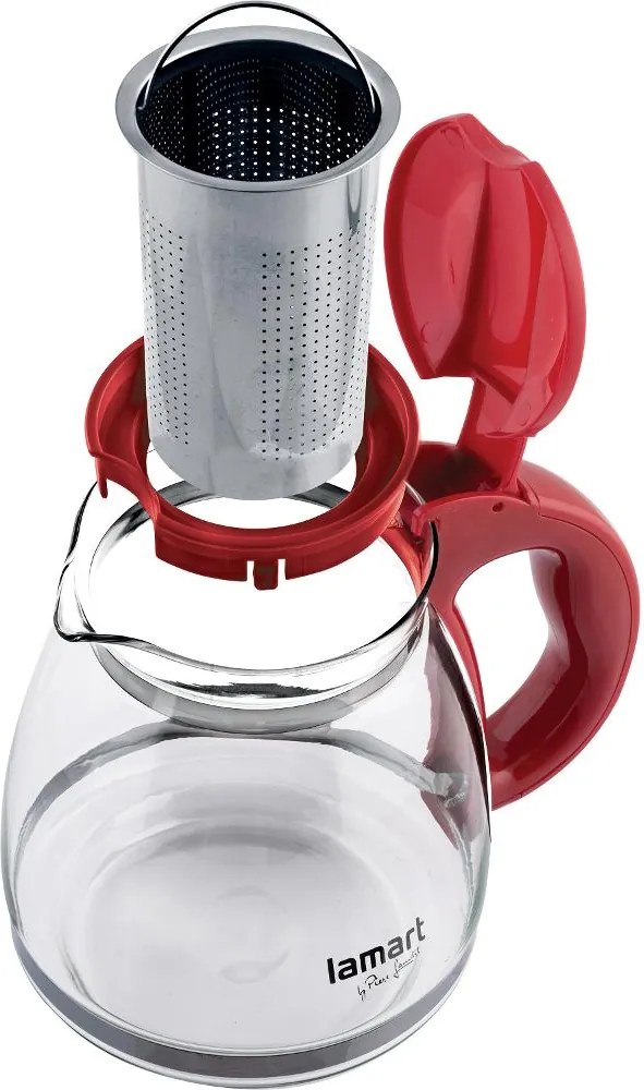 Lamart LT7074 VERRE - konvice 1,5l, červená