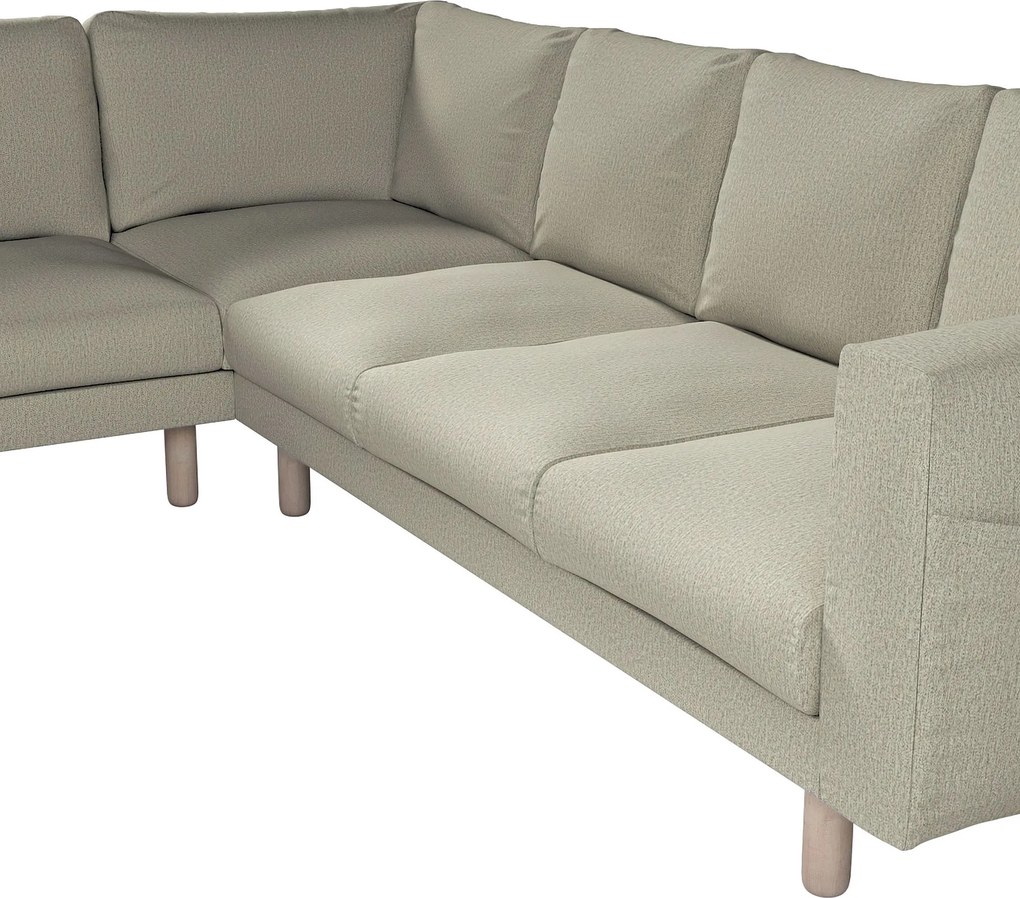 Potah na pohovku IKEA Norsborg rohová 5-místná barva béžová látka pletený vzor