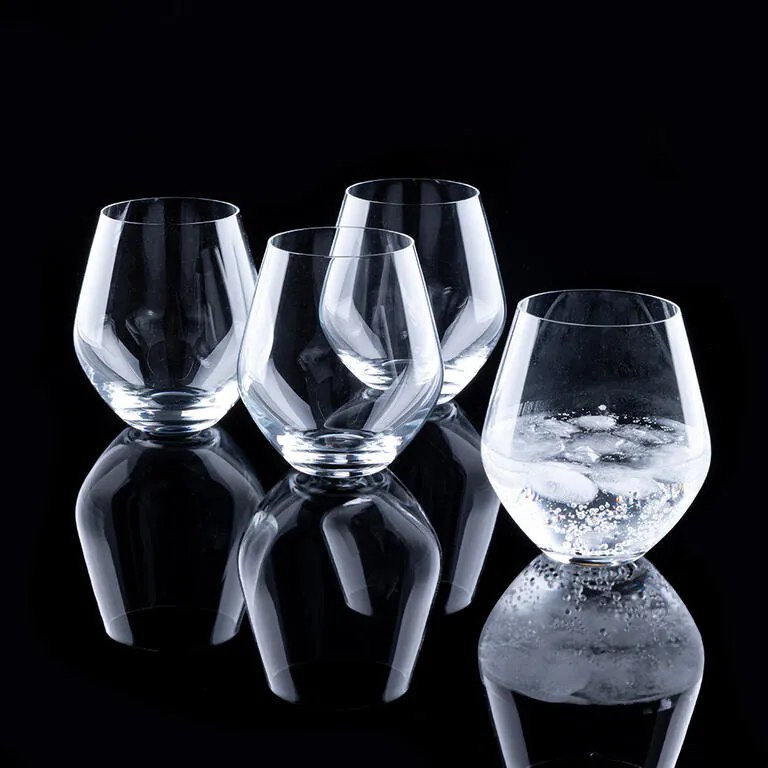 Sada 4 ks křišťálových sklenic 400 ml