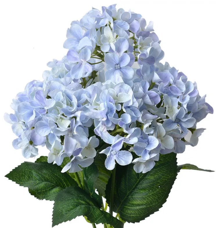 Umělá květina světle fialová hortenzie – 45 cm