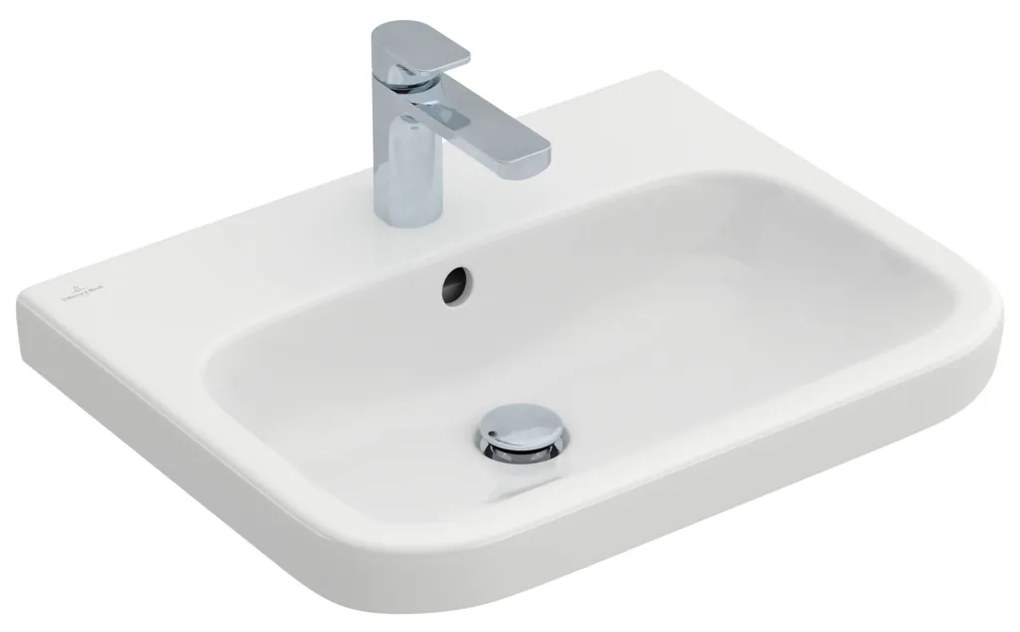 Villeroy & Boch ARCHITECTURA - Umyvadlo, 550x470x180 mm, s přepadem, bílá alpin CeramicPlus 41885GR1