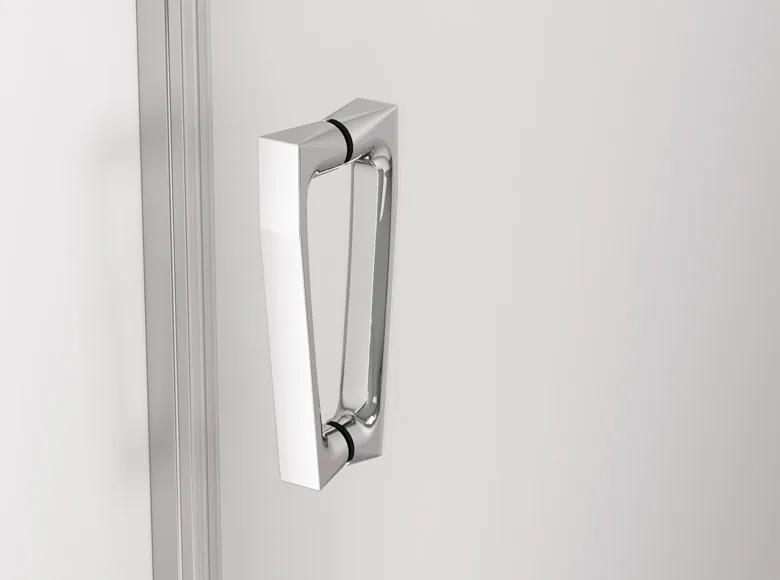 Sanswiss CADURA CA13 jednokřídlé sprchové dveře 90 cm Šířka: 900 mm, Profil: Černá, Sklo: Screen 87