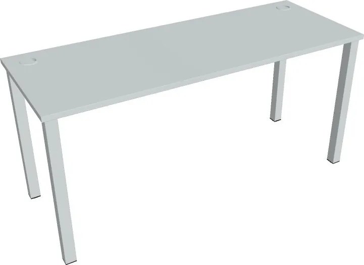 Kancelářský pracovní stůl Hobis UE 1600, deskaakát, černá černá