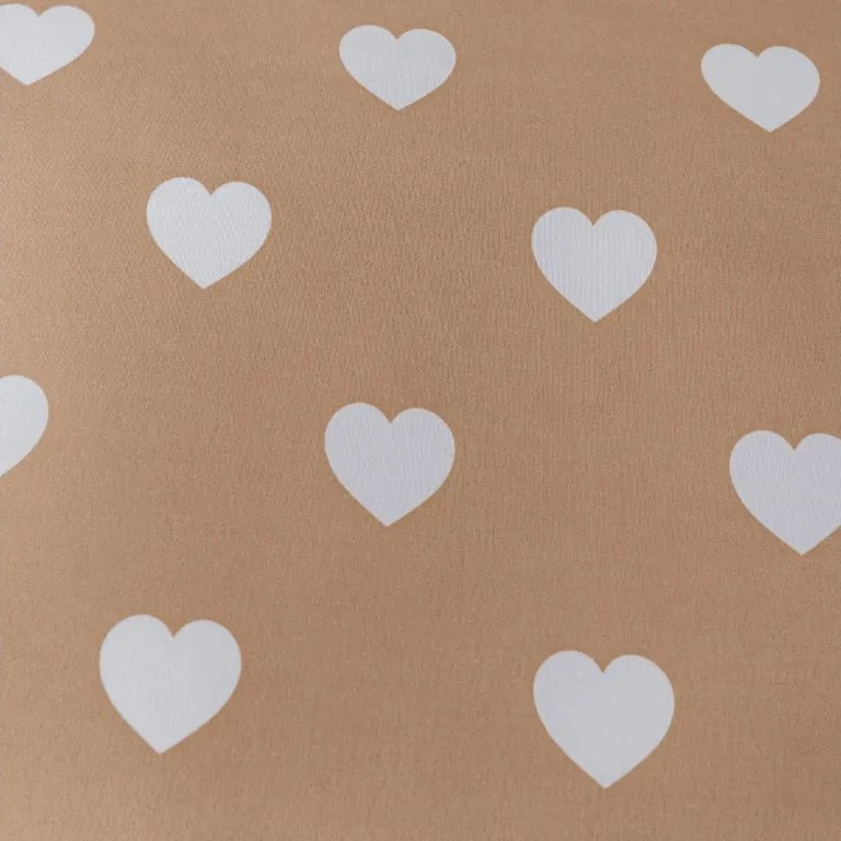 Povlečení z mikrovlákna CARAMHEART hnědé Rozměr povlečení: 2 ks 70 x 90 cm | 200 x 220 cm