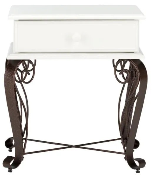 furniture-nabytek.cz - Noční stolek Byzantia bílý