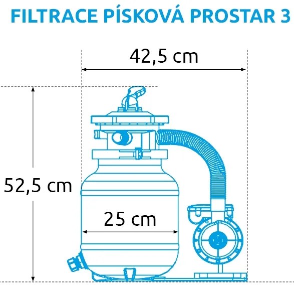 Marimex 10600010 Písková bazénová filtrace ProStar 3