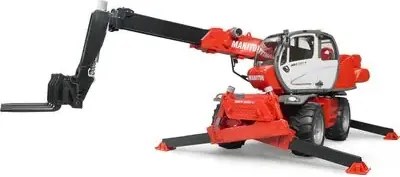 Bruder 2129 Jeřáb s teleskopickým ramenem a příslušenstvím / 1:16 / od