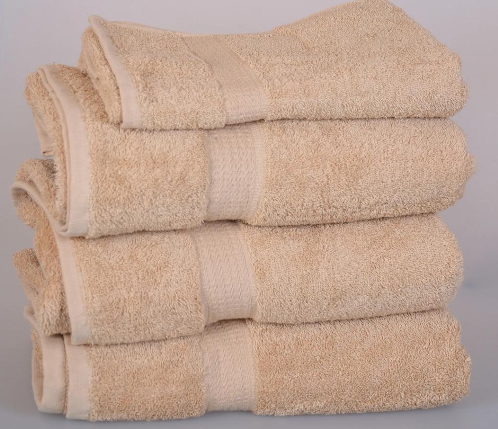 Froté ručník SPRING , 50x100 cm, béžový