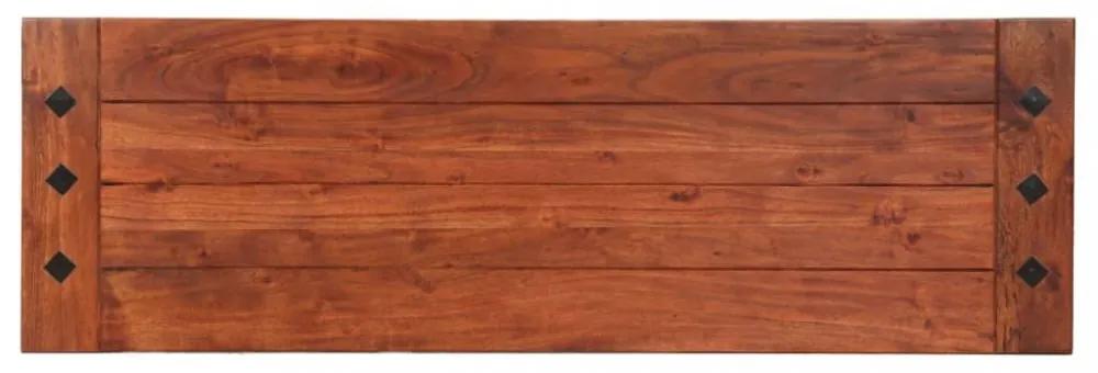 Lavice akáciové dřevo Dekorhome 110 cm