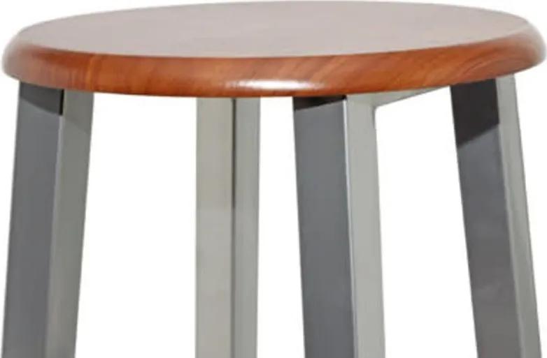 vidaXL Barové stoličky 2 ks MDF [60562] Barva: stříbrná a hnědá