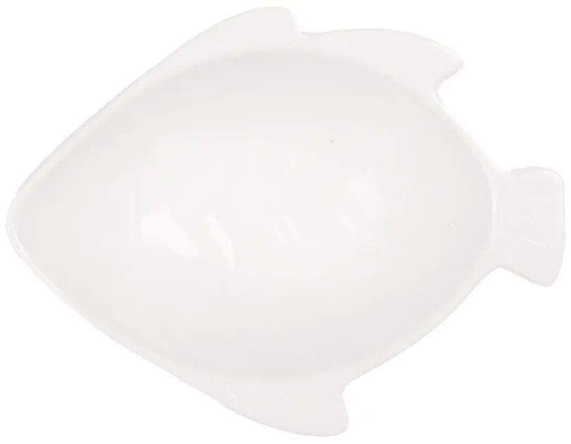 Malá bílá mistička ve tvaru rybky Fish Bowl - 12*9*4 cm / 75 ml