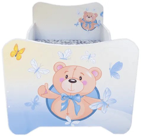 TopBeds dětská postel s obrázkem 140x70 - Medvídek
