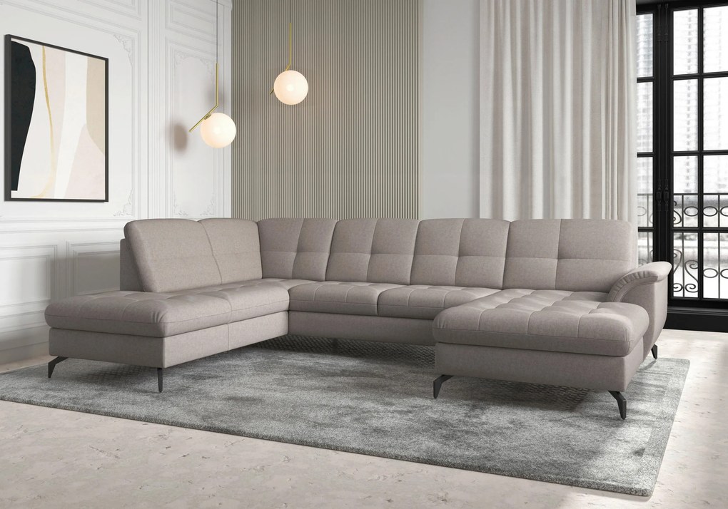 XXXLutz SEDACÍ SOUPRAVA, textil, šedohnědá Sit & More - Sedací soupravy - 00014401335J
