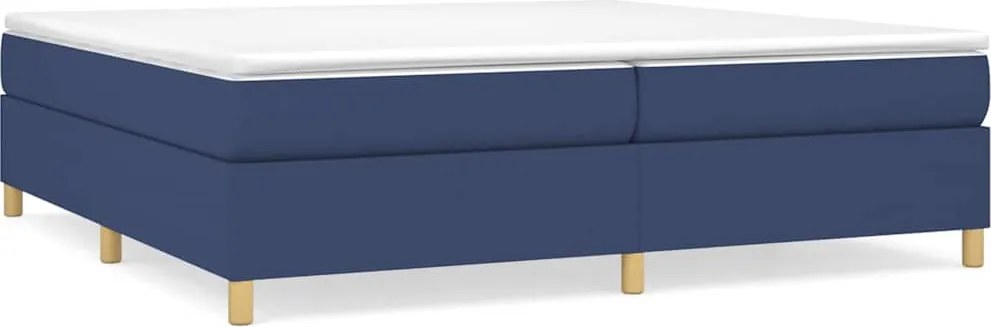 Rám postele s boxspringem modrý 200 x 200 cm textil 3120991