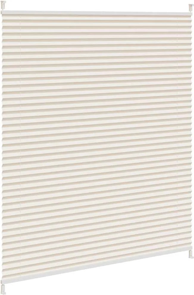 Plisovaná roleta 100 x 150 cm krémová 240643