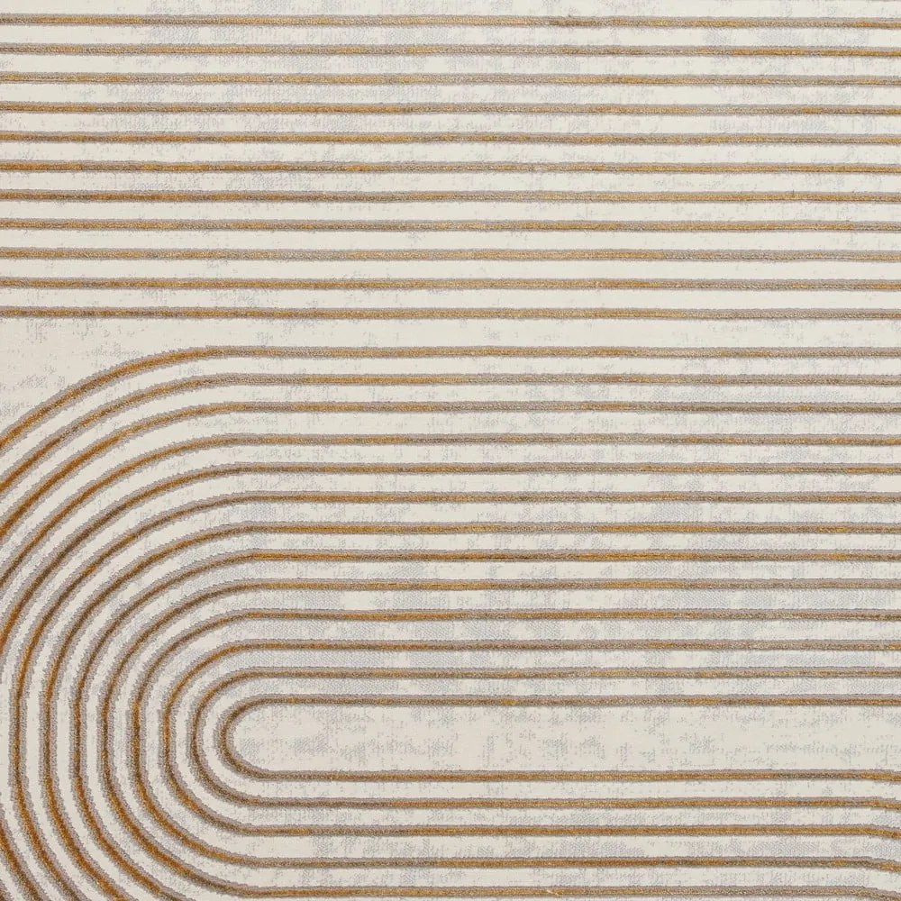 Koberec ve světle šedo-zlaté barvě 80x150 cm Apollo – Think Rugs