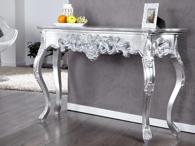 Venice konzolový stolek stříbrný