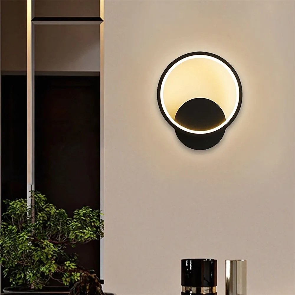 Toolight Moderní nástěnné LED osvětlení D47 LHJ081-W černé