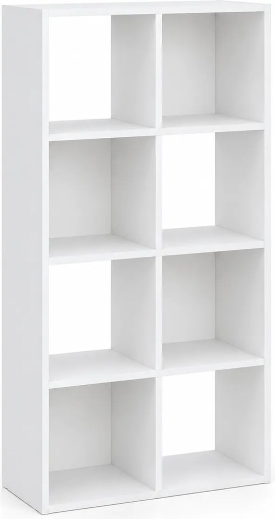 Regál Sinde 2x4, bílá