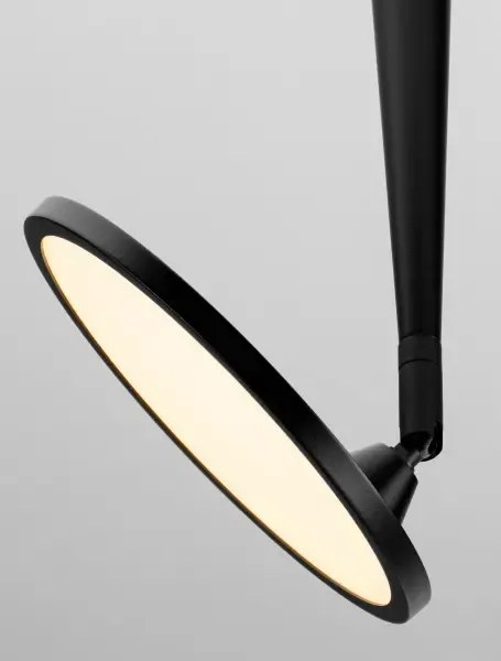 LED černá moderní svítilna Ekei