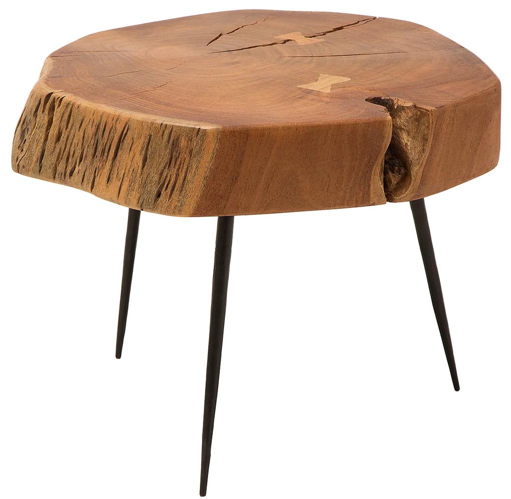 Noble Home Konferenční stolek Treeson, 60 cm, akácie