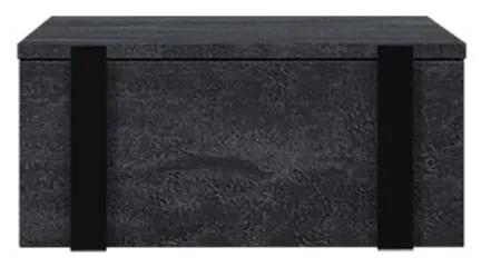 Komplet závěsných nočních stolků Verica 2 ks - charcoal / černé úchytky