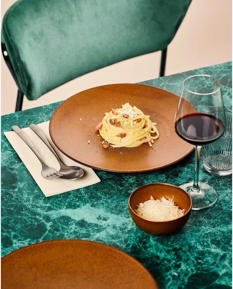 Hnědý porcelánový talíř ø 27 cm Ovio – BonBistro