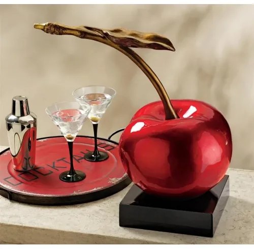 COCTAIL CHERRY METALLIC SCULPTURE