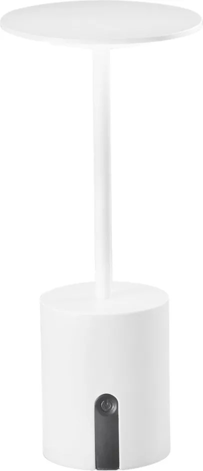 FAN LED-LIBERTY-BCO Nabíjecí venkovní svítidlo LIBERTY LED TOUCH DIMM bílá 3000K IP44 baterie 4000 mAh bezdrátové + USB nabíjení - FANEUROPE