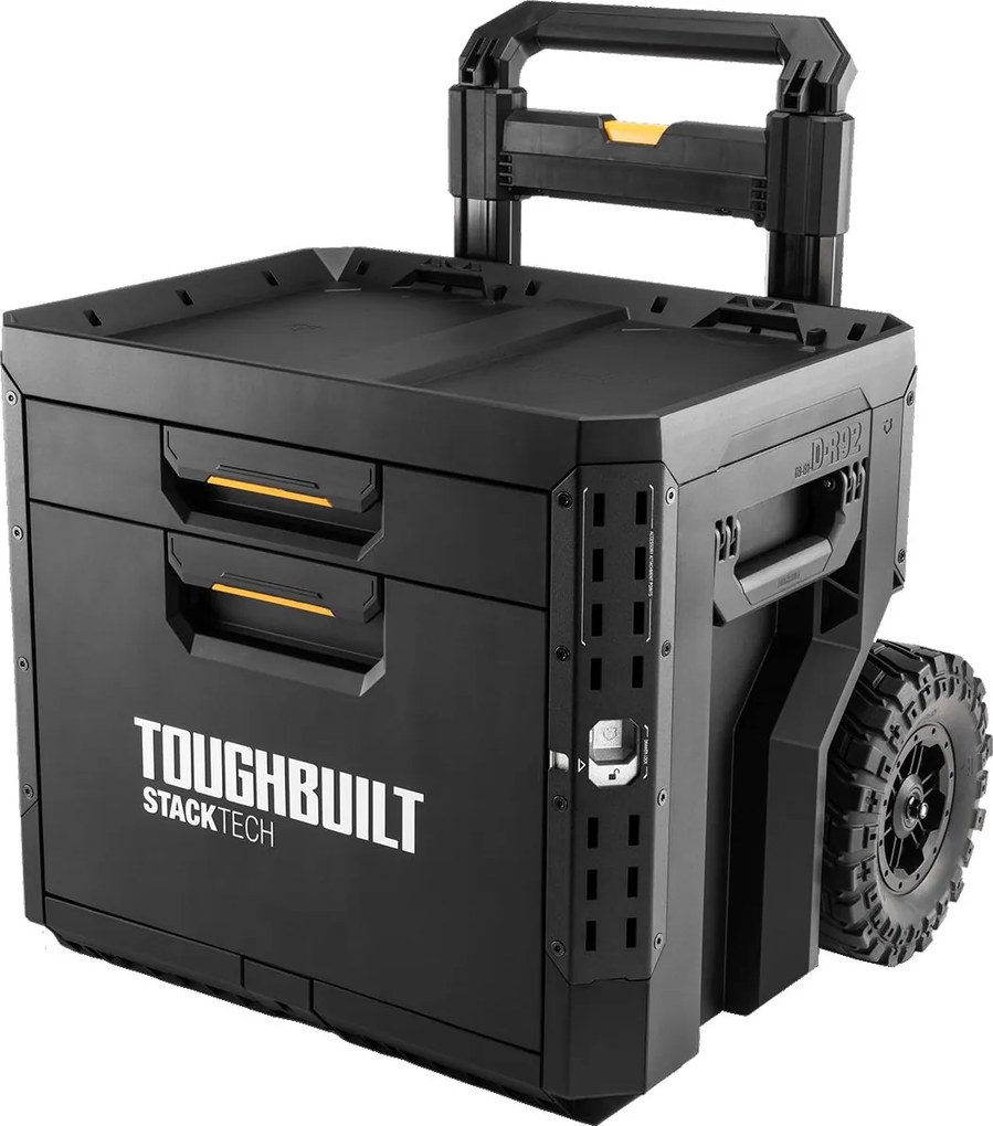 ToughBuilt | StackTech® – pojízdný box na nářadí se 2× zásuvkami
