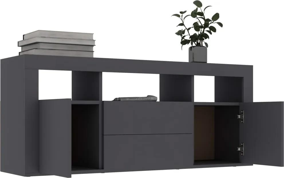 TV stolek Grays - šedý | 120x30x50 cm